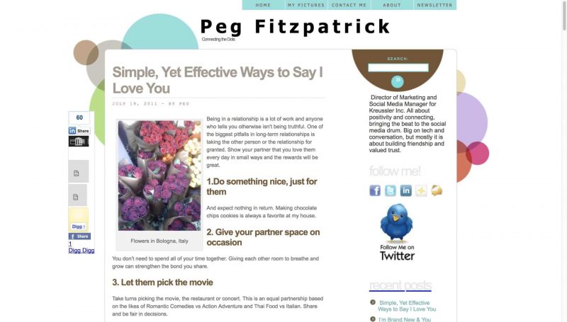 How to Start a Blog - https://pegfitzpatrick.com